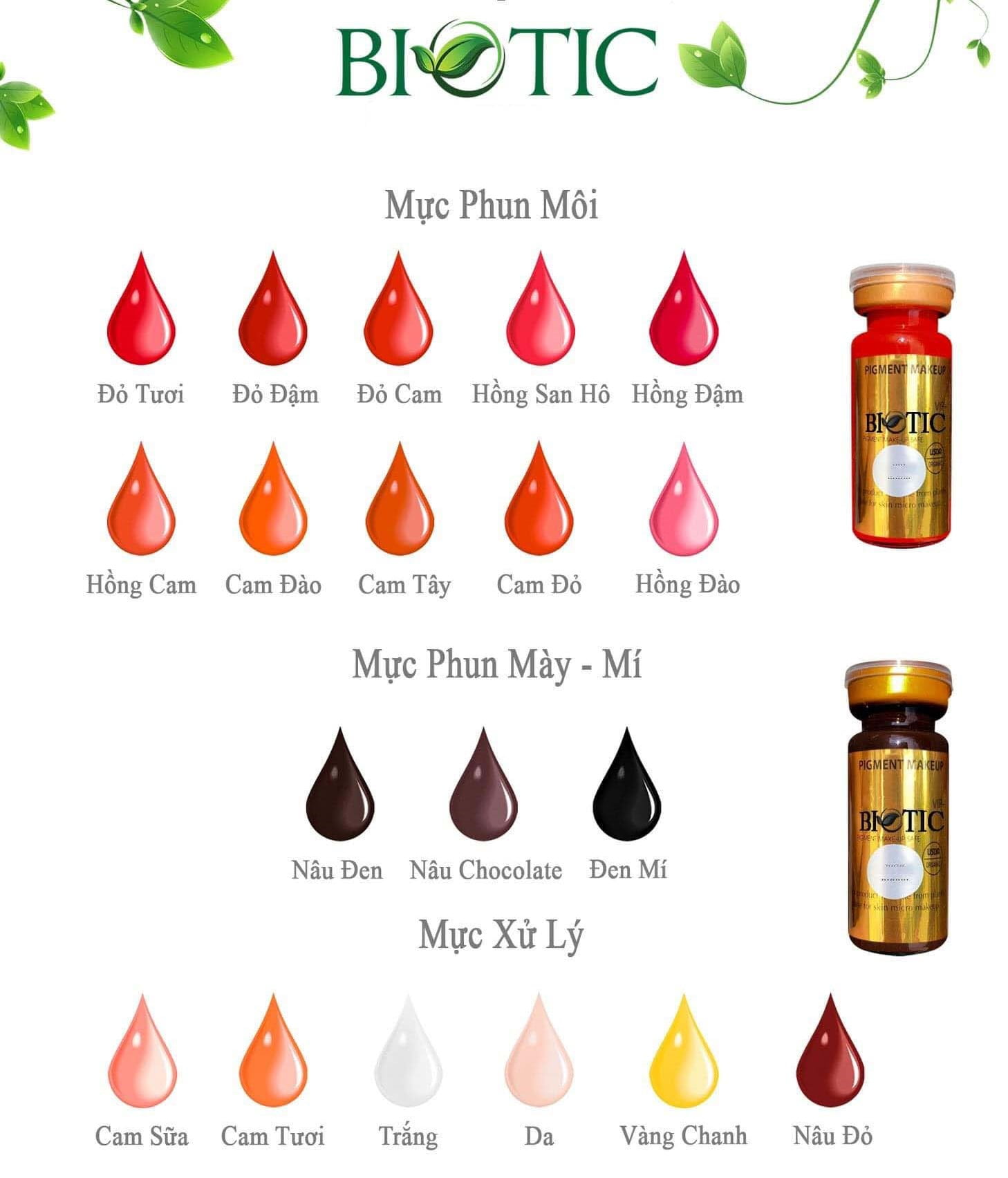 Review mực phun xăm Biotic thương hiệu mực xuất xứ tại Việt Nam